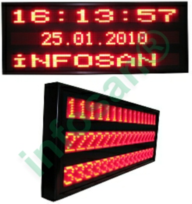 Fabrika uyarı ve bilgilendirme panoları, Endüstriyel LED'li mesaj ...